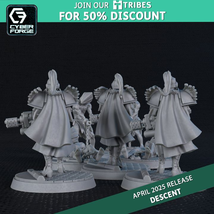 3D Printable Covenant of the Unspoken - Descent - Cyber Forge Miniatures April 2025 by Titan ...